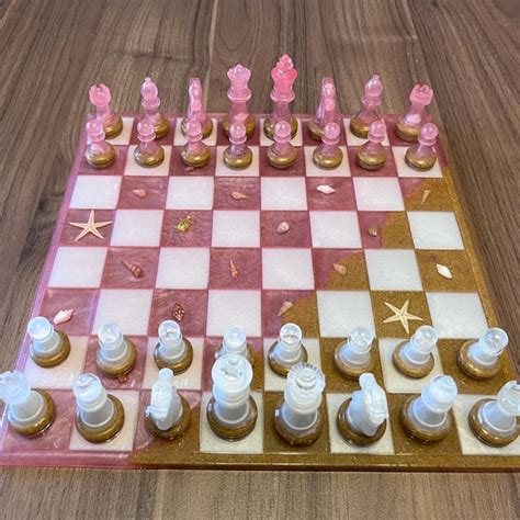 Custom Chess Set Design Your Own Unique Handmade Chess Pieces And Board Etsy