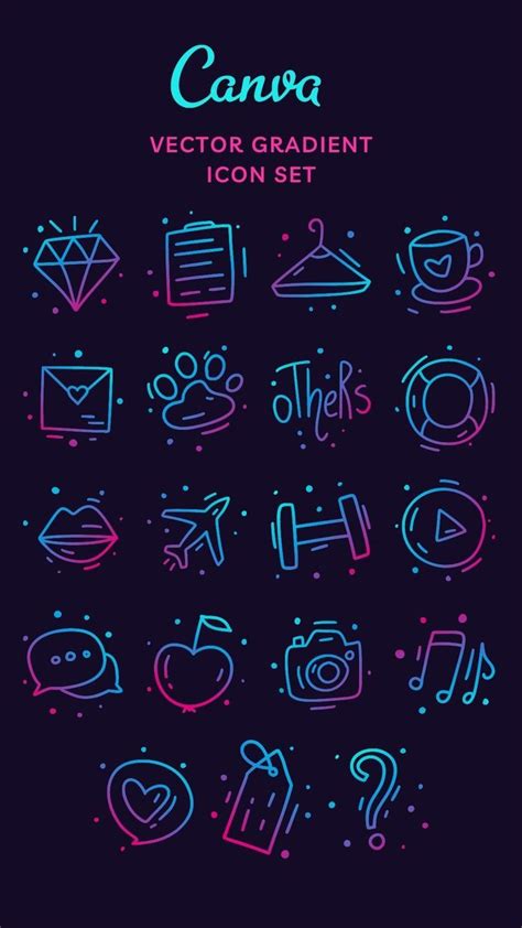 Canva Gradient Elements Keyword Elements Canva Canvas Learning Canvas Designs