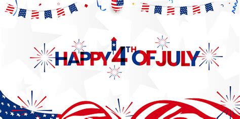 7월 4일 미국 독립기념일 기념 텍스트 디자인 불꽃놀이가 미국 국기를 흔들며 브로셔를 위한 불꽃놀이 배경 템플릿 포스터 배너 벡터 일러스트레이션 4에 대한 스톡 벡터 아트