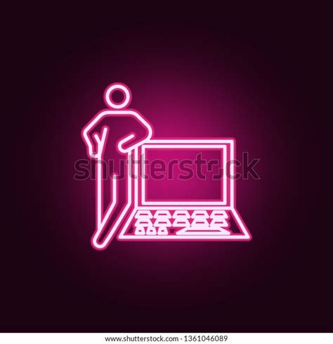 Programming Neon Icon Elements Conceptual Figures Stock Illustration 1361046089 Shutterstock