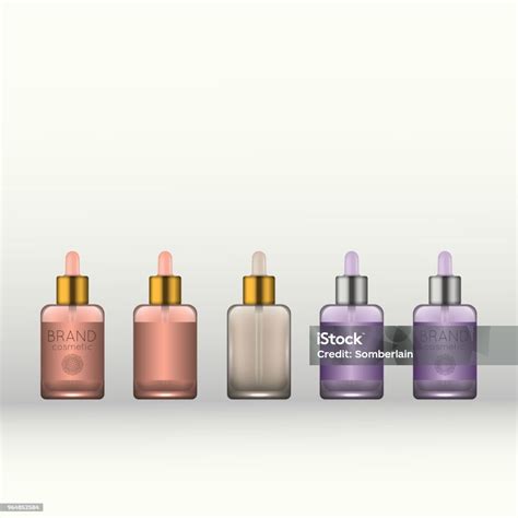 벡터 3d 아름다움 화장품 제품까지 조롱입니다 광고 브랜드에 대 한 격리 된 현실적인 병입니다 화장품 포장 디자인 서식 파일입니다 0명에 대한 스톡 벡터 아트 및 기타
