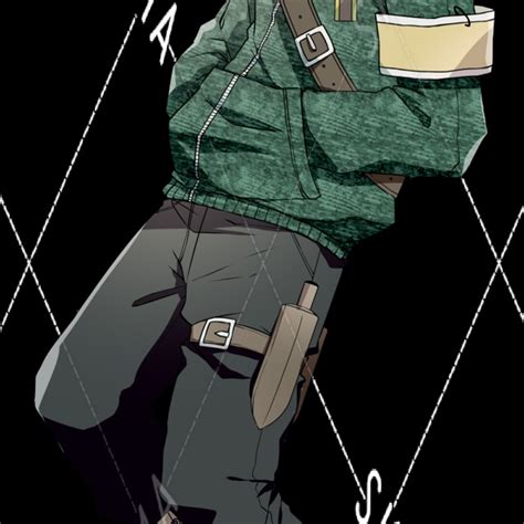 煙草をくわえた男性立ち絵 Skima（スキマ）