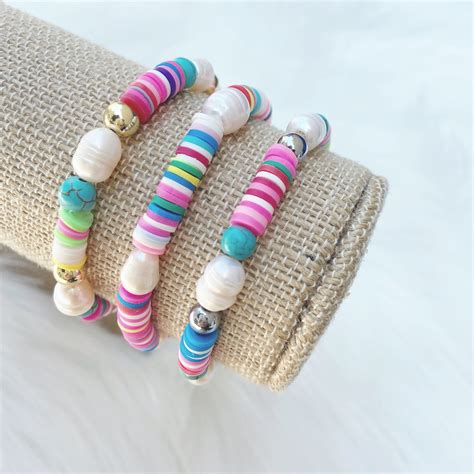 Colorful Pearl Bracelets