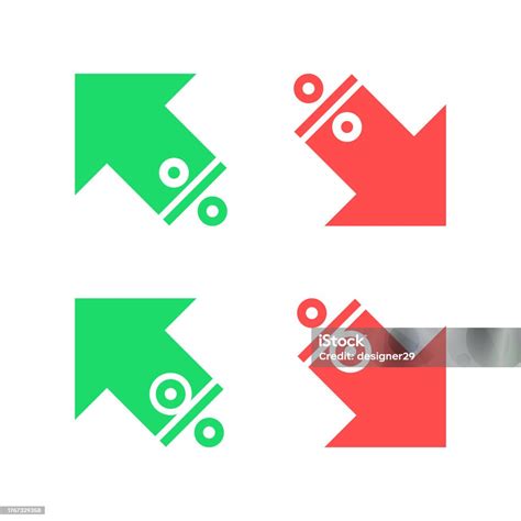 Percent Arrow Up And Down Icon Stock Illustration Download Image Now