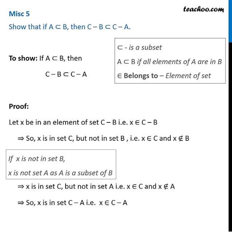 misc 5 show that if a