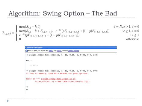 Ppt Pricing Swing Options Powerpoint Presentation Free Download Id2424615