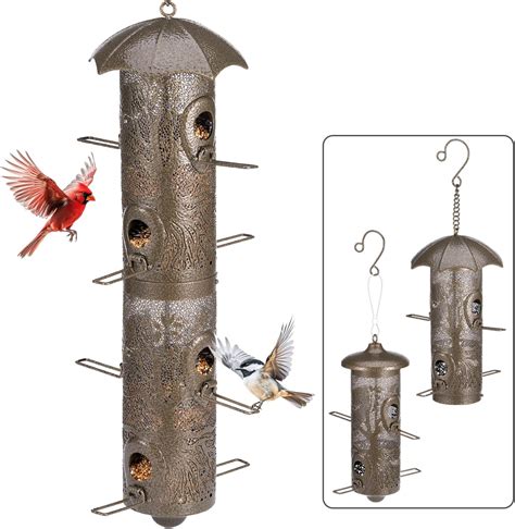 Birdream Outdoor Hanging Bird Feeders 23 Inch All Metal 8