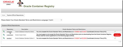 Run Oracle Database In Docker Using Prebaked Image From Oracle