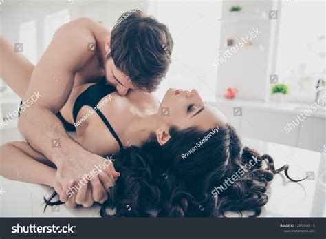 Close Photo Pair Two People She Stock Photo 1285356115 Shutterstock