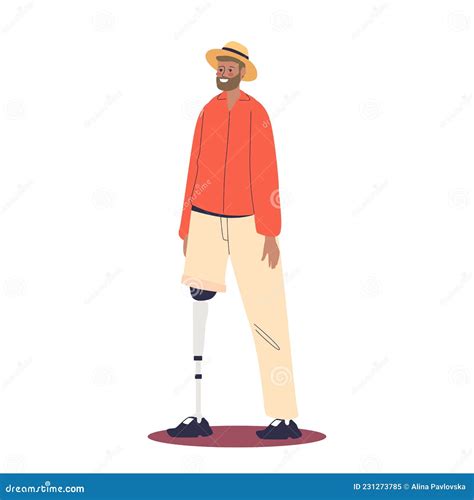 Jovem Deficiente Com Perna Prot Tica Sorrindo Feliz Homem Deficiente Ap S Amputa O Do P