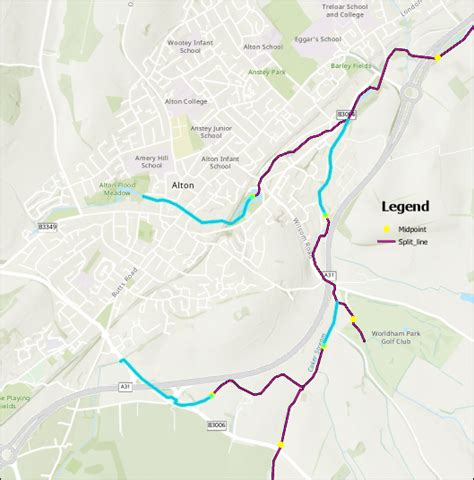 How To Split Multipart Line Segments At Midpoint In Arcgis Pro