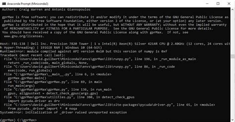 GPU Installation Numpy Pycuda Clash Issue GprMax GprMax GitHub