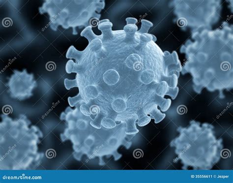 Virus Cells Selective Focus Stock Illustration Illustration Of Healthcare Bacteria 35556611