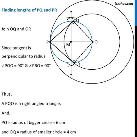 question 2 construct a tangent to circle of radius 4 cm from point