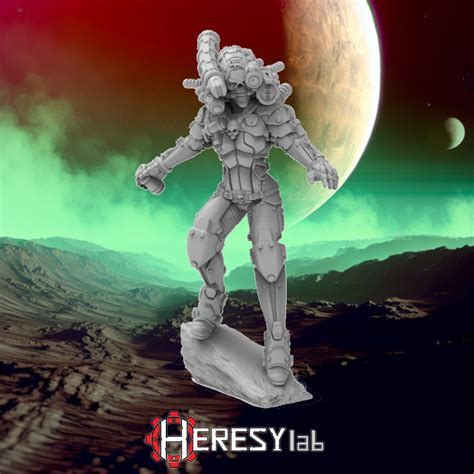 Stl File Hl022 Female Jade Devil Assassin ♀️・3d Print Model To Download・cults