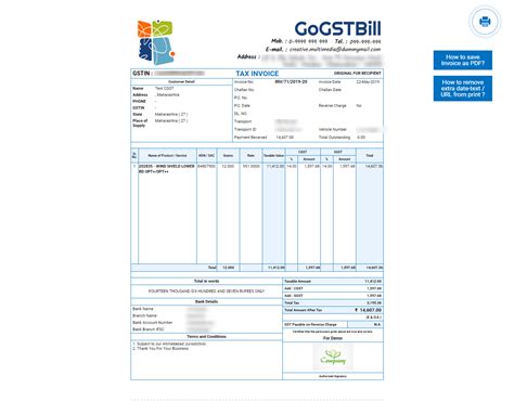 How To Edit Invoice Format Template 1 100 Free GST Billing Software For Every Businesses