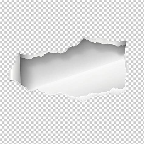 투명한 배경에 고립된 구이 있는 어진 종이 프리미엄 Ai 생성 Psd