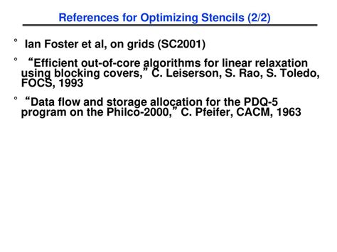 James Demmel Cs 267 Applications Of Parallel Computers Lecture 17 Structured Grids James
