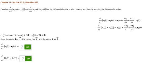 Solved Chapter 12 Section 12 2 Question 030 Calculate D