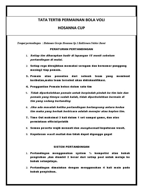 Tata Tertib Volly Pdf