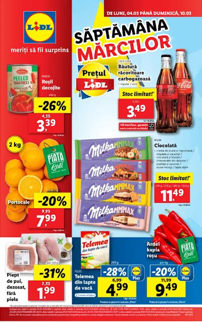 LIDL Catalog Brosura 4 10 03 2024 SAPTAMANA MARCILOR Lidl Plus Super Weekend