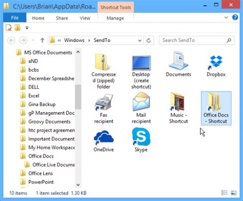 How To Add Onedrive To The Windows Send To Menu