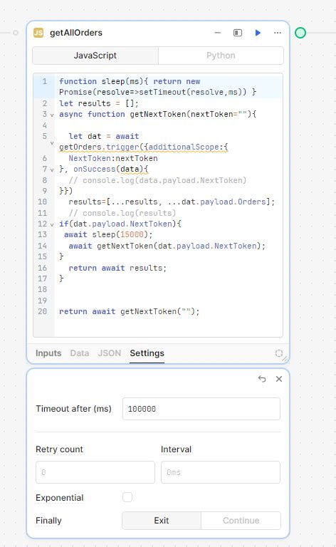 Build A Workflow To Fetch Order Api And Using Sleep Function To Slow
