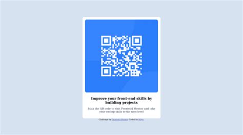 frontend mentor qr code component page using html and css coding challenge solution