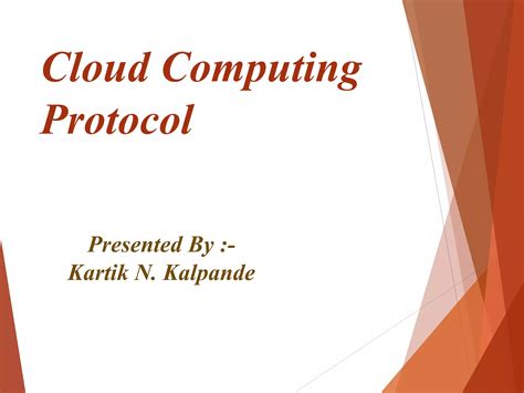 Cloud Computing Protocol Ppt