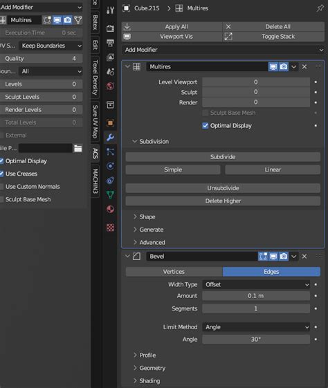 Modifiers Properties In The N Panel Python Support Blender Artists Community