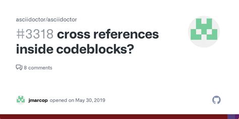 Cross References Inside Codeblocks · Issue 3318 · Asciidoctorasciidoctor · Github