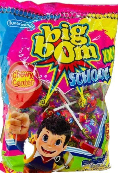 Big Bom Xxl School Lollipop 48 Pcs Pack Darazlk
