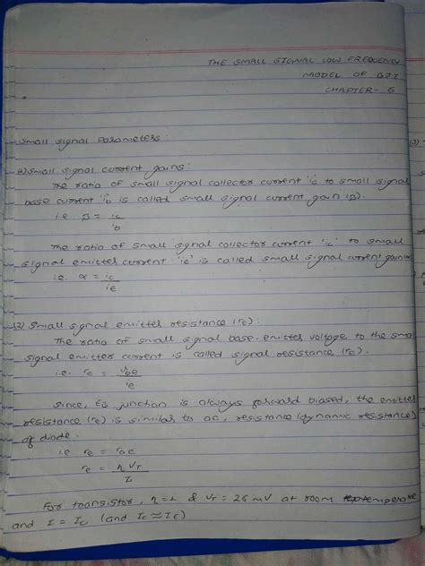 The Small Signal Low Frequency Model Of Bjt The Small Signal Low Frequency Model Of Bjt 5