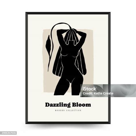 현대 미술 포스터 와 몸 여자 와 꽃 마티스 추상 세트 미적 현대 보헤미안 장식 미니멀리스트 일러스트 레이 션 벡터 포스터 엽서 미적 미니멀리스트 디자인 벡터 일러스트레이션