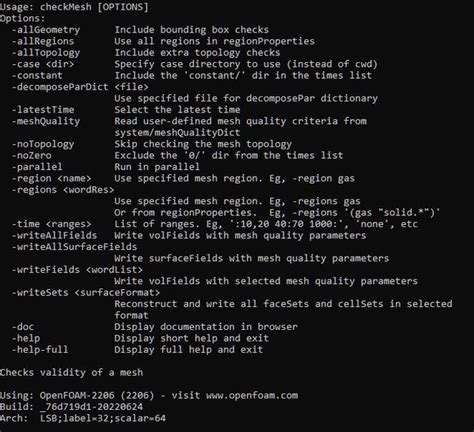 Checkmesh Foam Fatal Error Newbiefoamer Ropenfoam