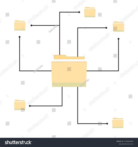 Work Cloud Network Document Flow Synchronization Stock Vector Royalty