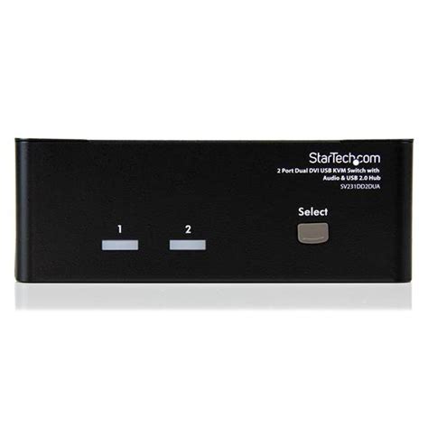 StarTech Port Dual DVI USB KVM Switch With Audio USB Hub SV DD DUA Mwave