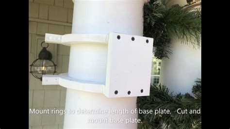 Mounting A Flag Pole On A Round Column