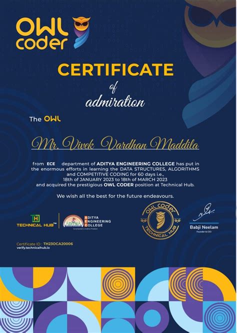 Vivek Vardhan On Linkedin Thankyou Technicalhub Technicalhubio Adityaengineeringcolleges