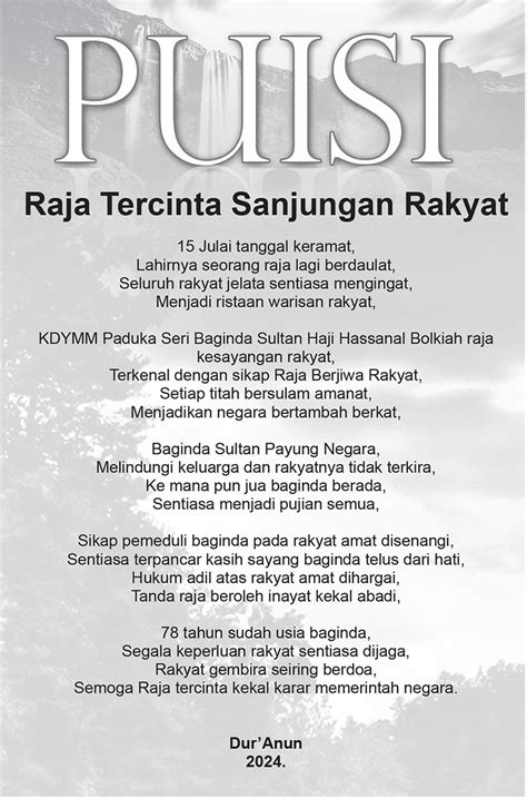 Puisi PUISI 13 JULAI 2024