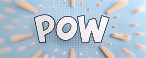 폭발 중앙에 쓰여진 펑pow 단어 단어 펑 쓴 배경 일러스트 및 사진 무료 다운로드 Pngtree