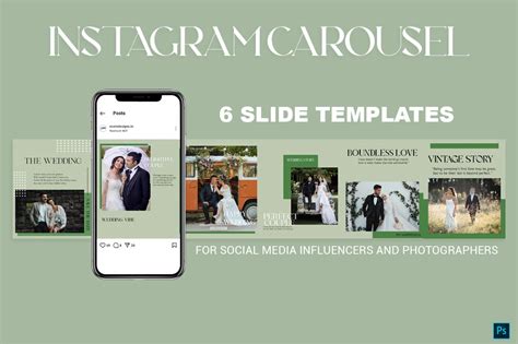 Instagram Carousel Post Template Psd Carousel Template Psd