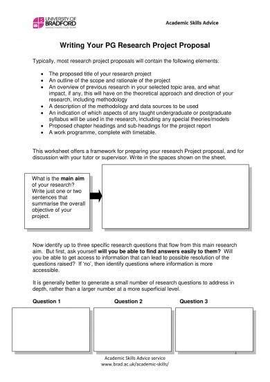 11 Research Project Proposal Examples To Download
