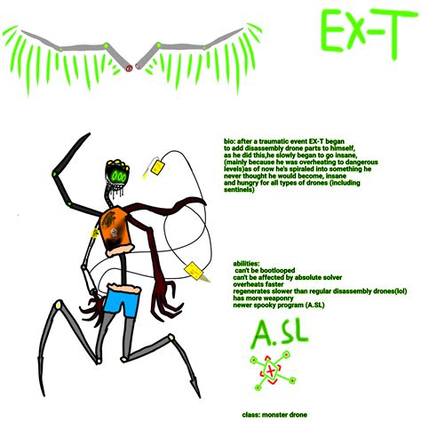 Anyway So I Have A Murder Drones Oc His Name Is Ex T R Murderdrones