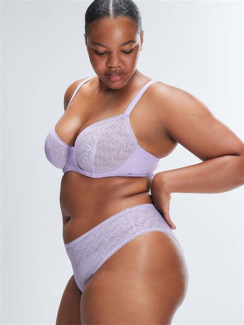 Signature Script Unlined Bra In Purple SAVAGE X FENTY
