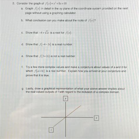 solved 2 consider the graph of f x x² 8x 18 a graph f x