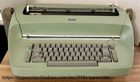 1969 Ibm Selectric I On The Typewriter Database