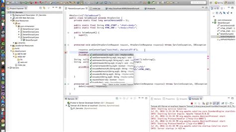 Java Ee 011 Ide Applicationserver Run Debug Deploy Servlets 11