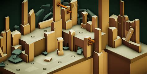 minimalist lowpoly flat gradient shader