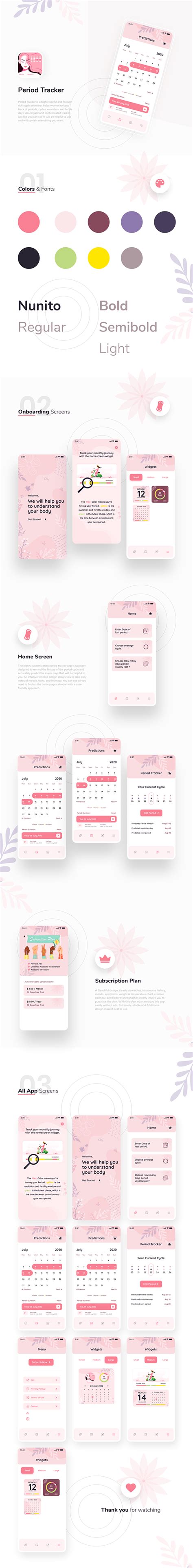 Period Tracking App UX Design Period Tracker For Women On Behance